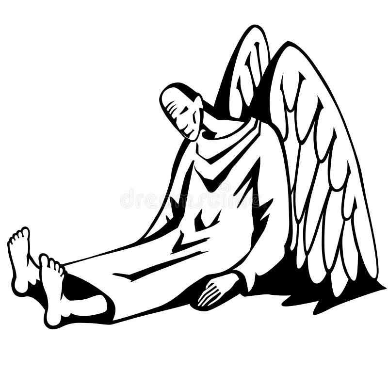 How To Draw A Sad Angel