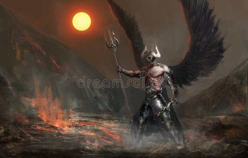 Fallen angel stock illustration. Illustration of arousal - 46098449