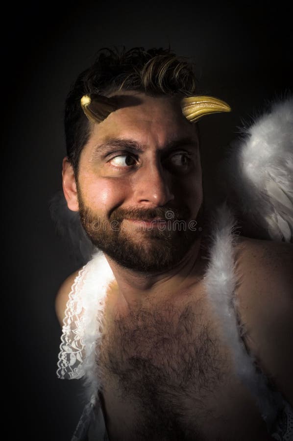 Fallen Angel Demon stock photo. Image of spooky, feathers - 85433756