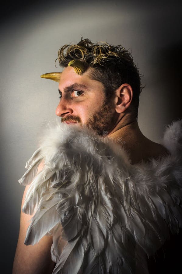 Fallen Angel Demon stock image. Image of beard, daemon - 85434431