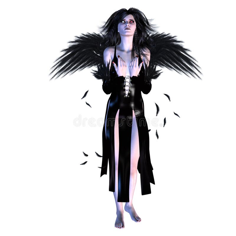 Dark Fallen Angel Stock Illustrations – 267 Dark Fallen Angel Stock ...