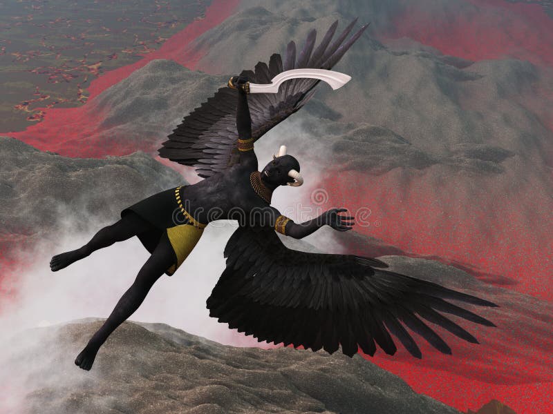 Fallen archangel stock illustration. Illustration of devil - 20959380