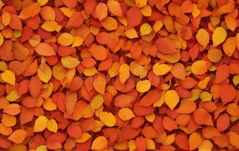 Fallen, Autumn Leaves in the Form of a Background Stock Illustration ...