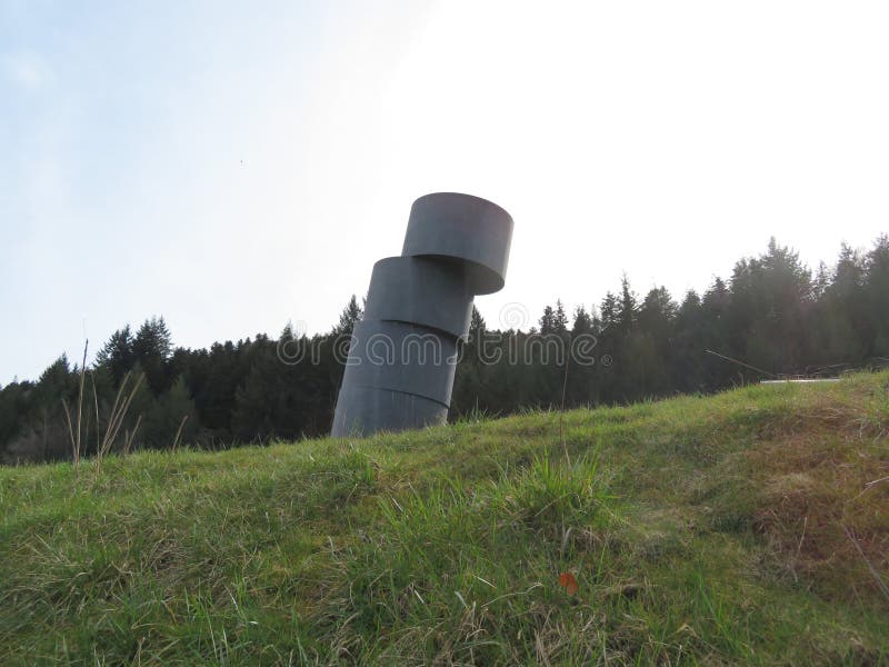 Fallen Column of Large Stone Destruction Toppled Holocaust Stock Photo ...