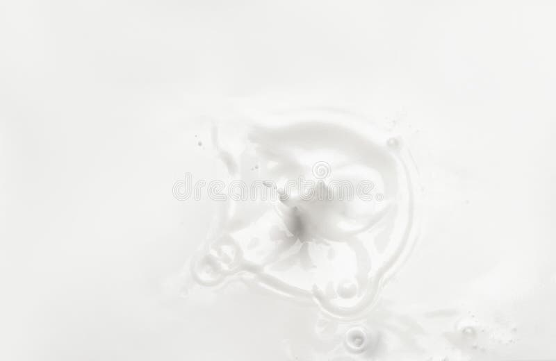 Fallen Drop of Milk - Top View Stock Image - Image of dessert, cream ...
