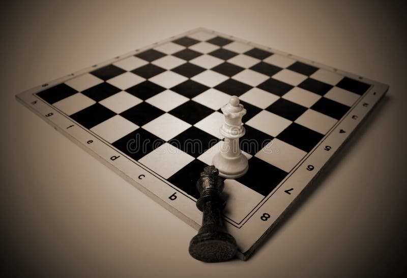 Chess board Fallen King stock image. Image of board, campaign - 27864509