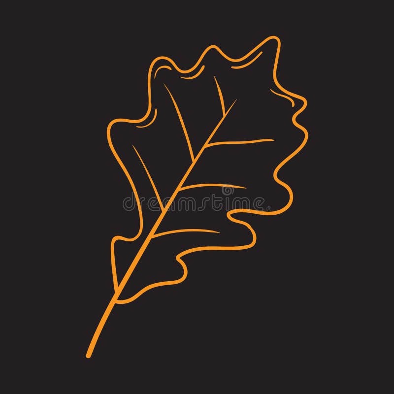 A Fallen Leaf Illustration. Stock Illustration - Illustration of ...