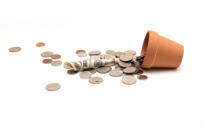 Money bucket stock image. Image of financial, business - 366805