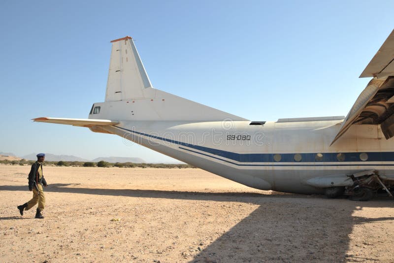 The fallen plane editorial stock image. Image of berbers - 40264949