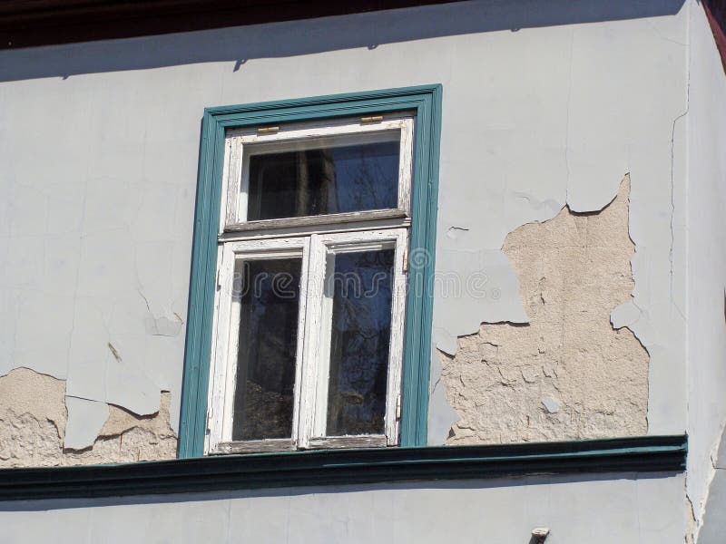 Fallen plaster 2 stock photo. Image of rendering, frame - 167432380