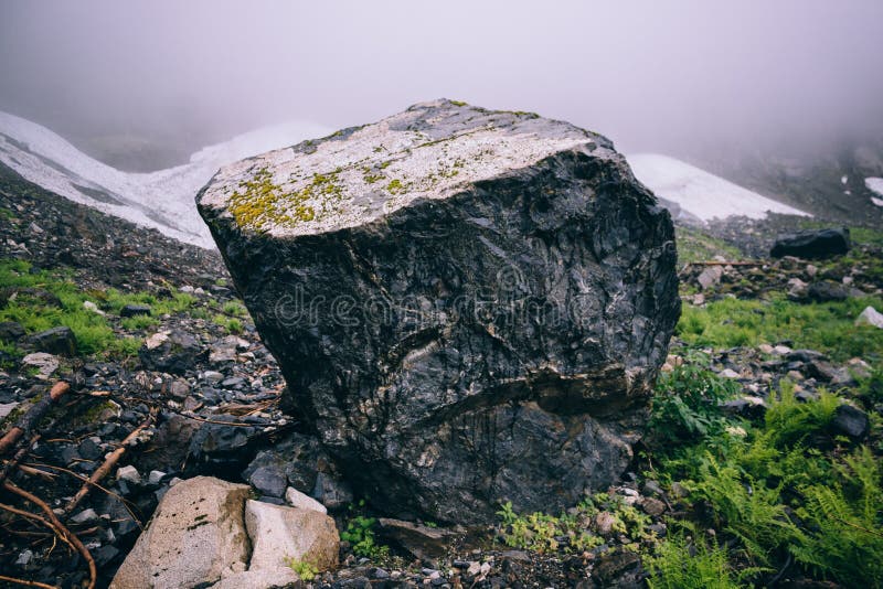 Fallen Rock stock photo. Image of snoqualmie, geology - 76742408