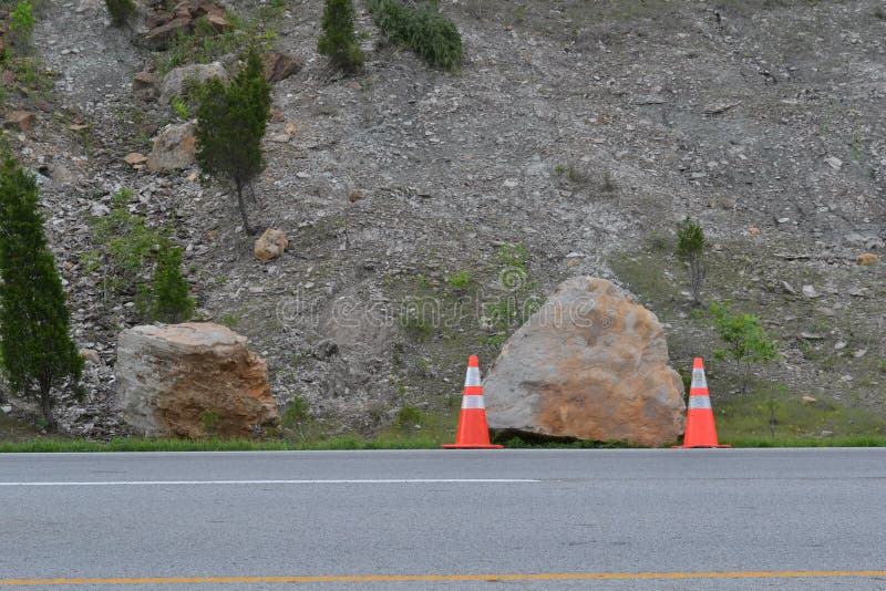 Watch for fallen rock stock image. Image of close, rockslide - 25924031