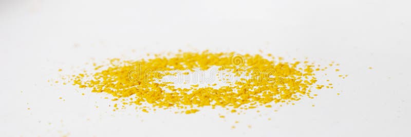 The Fallen Yellow Pollen from the Sunflower Fell on the White Table ...