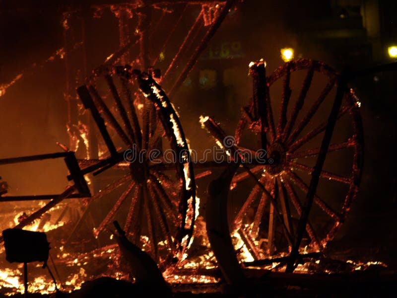 The Falles in the City of Valencia Stock Image - Image of humanity ...