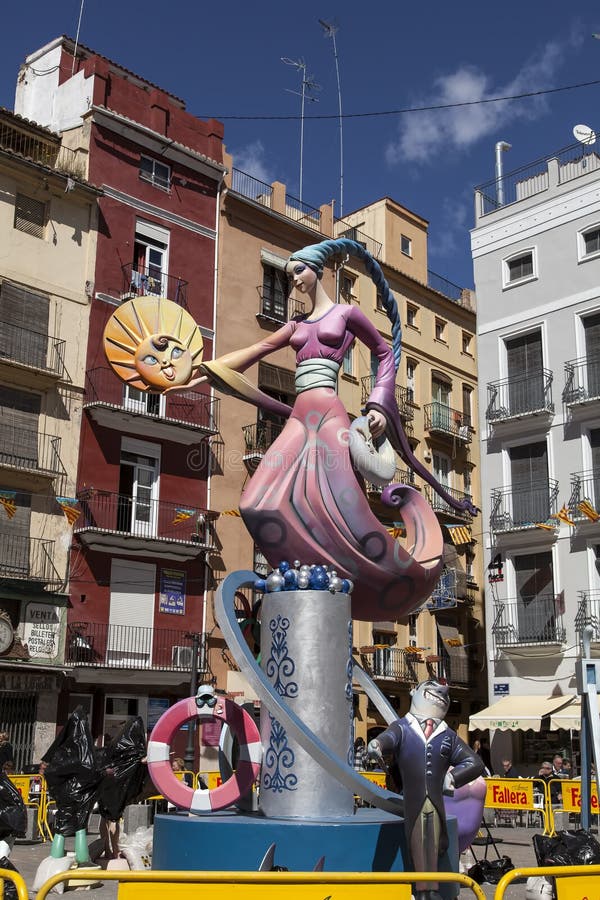 Falles in Valencia editorial image. Image of fiesta, contest - 53305260