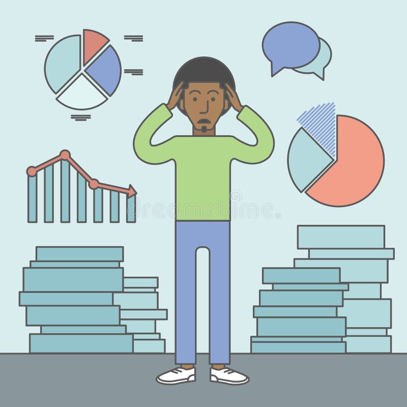 Fallimento illustrazione vettoriale. Illustrazione di disegno - 60365325