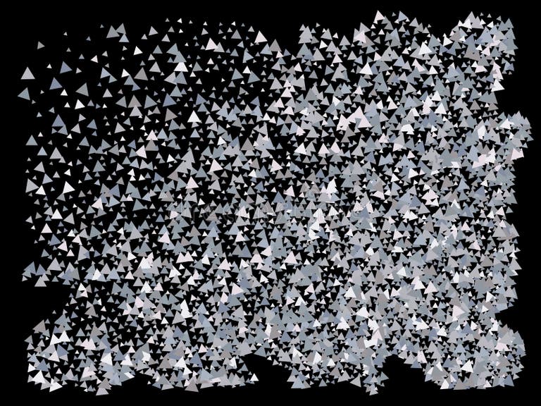 Falling abstract triangles stock illustration. Illustration of overlay ...