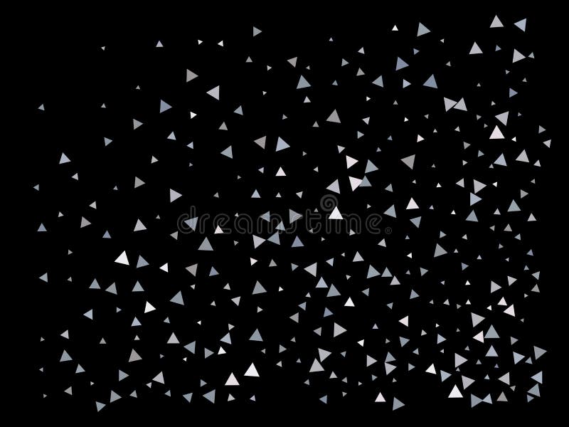 Falling abstract triangles stock illustration. Illustration of black ...