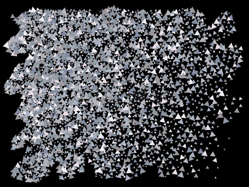 Falling abstract triangles stock illustration. Illustration of scatter ...