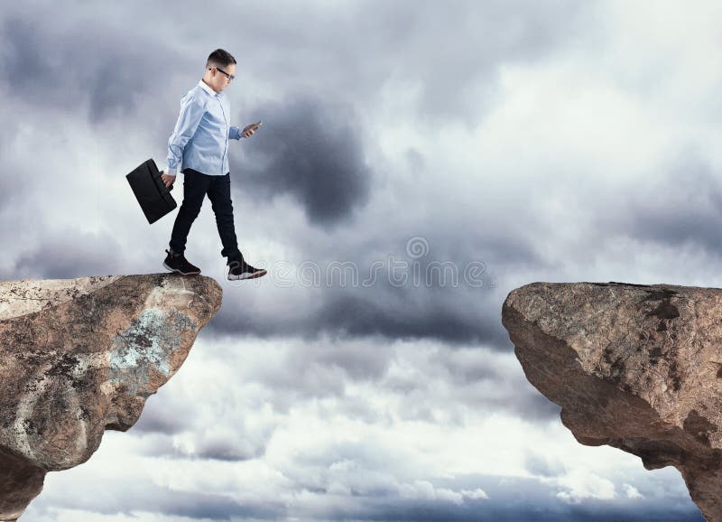Falling into the abyss stock photo. Image of confuse - 163622468