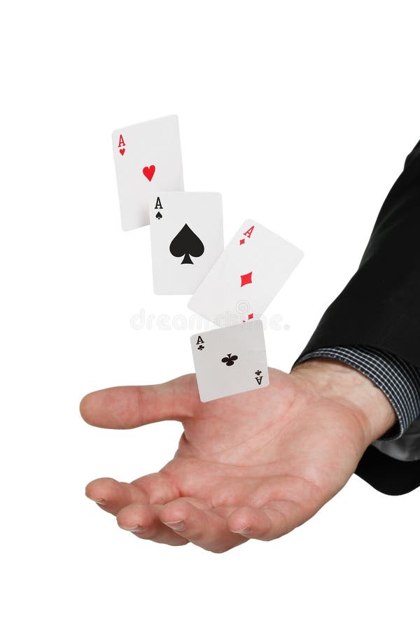 Falling aces stock photo. Image of gambler, casino, card - 48557840