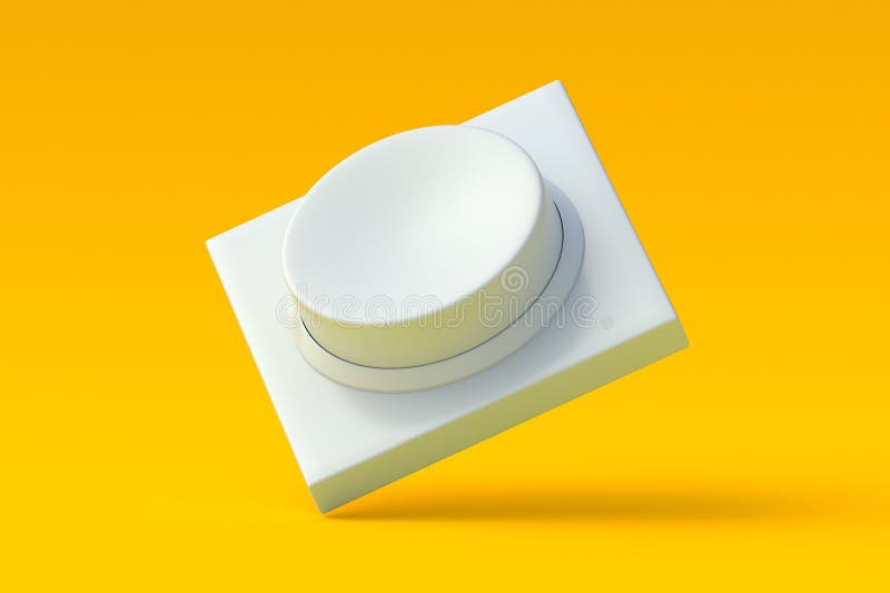 Falling Alarm Button on Orange Background Stock Illustration ...