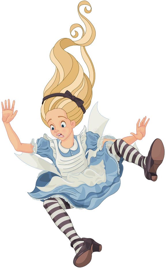 Alice Wonderland Down Rabbit Hole Stock Illustrations – 28 Alice ...
