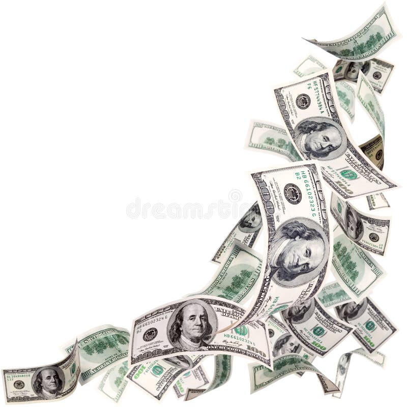 Falling American Dollars stock photo. Image of concept - 34372648