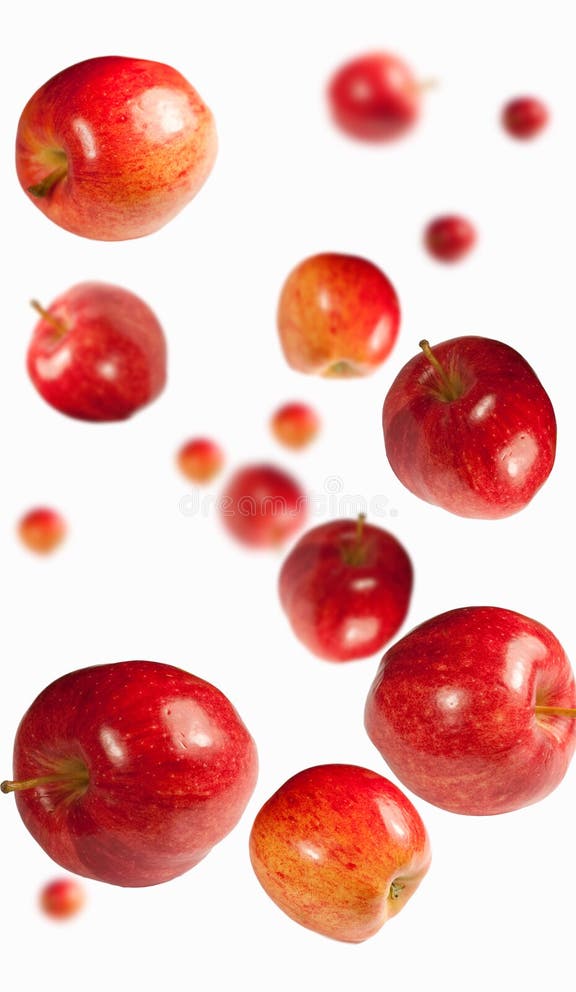 Falling apples stock image. Image of ecology, color, bright - 17311329