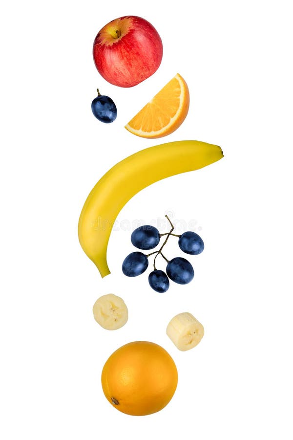 Falling Blue Grapes Isolated on White Background with Clipping Path ...