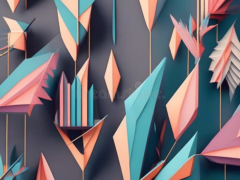 Falling Arrows, Background Obedient Patterns, 3d, Modern Abstract ...