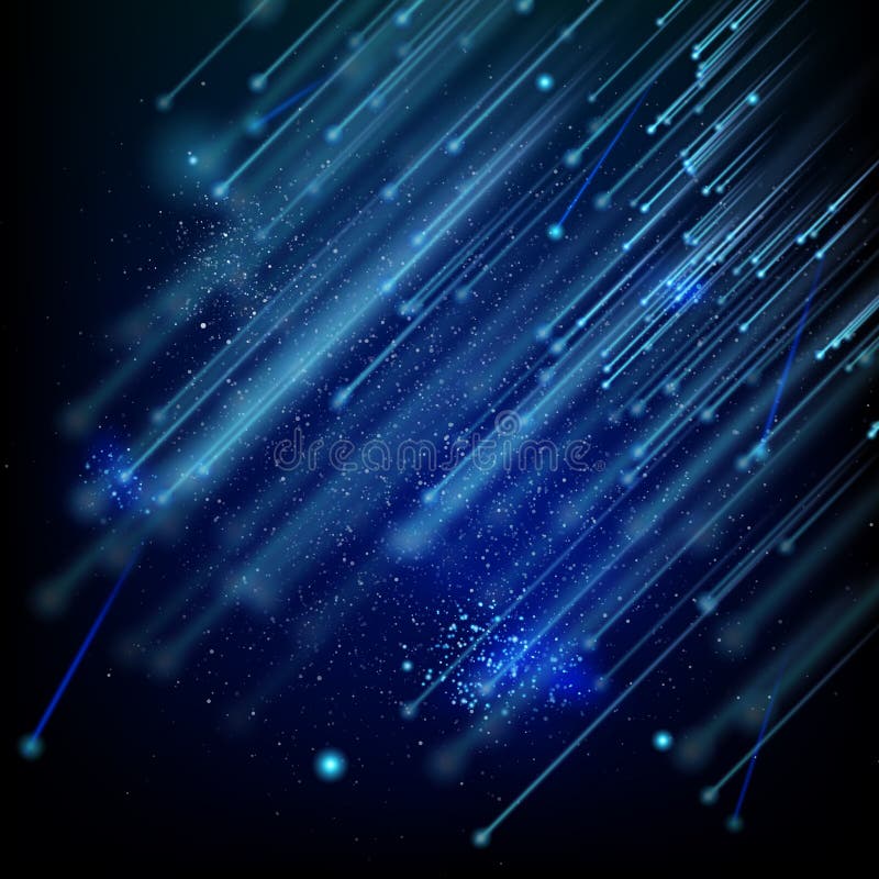 Falling asteroids. EPS 10 stock vector. Illustration of blue - 84169185