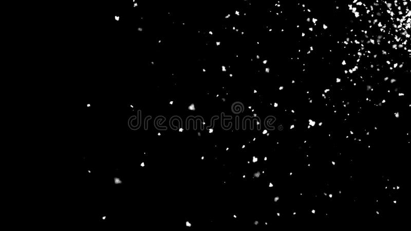 Falling Atmospheric Snow in Space, Computer Generated Abstract ...