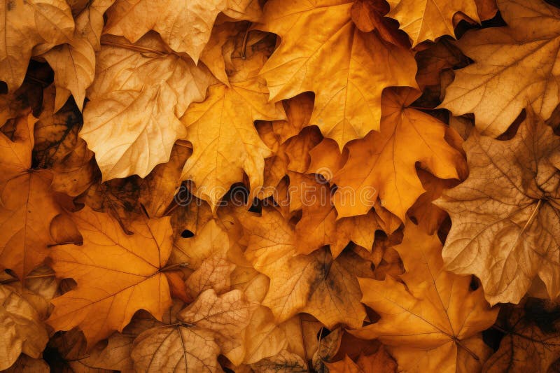 Falling Autumn Leaf Texture Background Autumn Season Generative AI ...