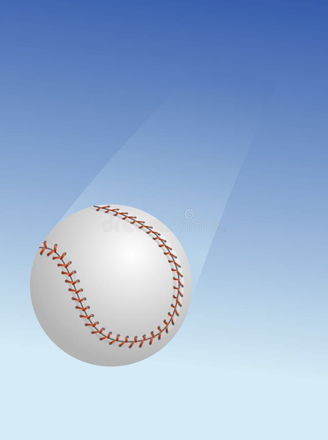 Falling Baseball stock vector. Illustration of fast, softball - 4748958