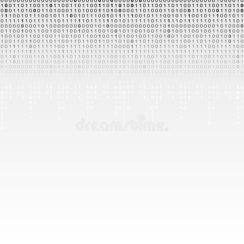 Falling Binary Code Background. Stock Vector - Illustration of ...