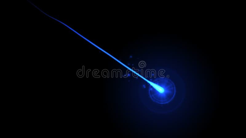 Falling Blue Star Motion Graphics with Plain Black Background Stock ...