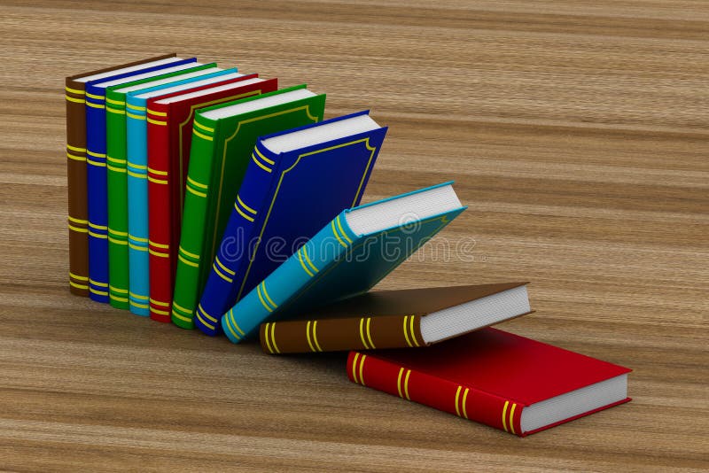 Falling Books Stack stock illustration. Illustration of book - 11899514