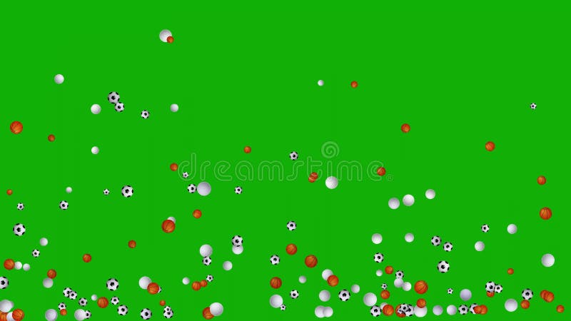 Red Balls Stream Motion Graphics with Green Screen Background Stock ...
