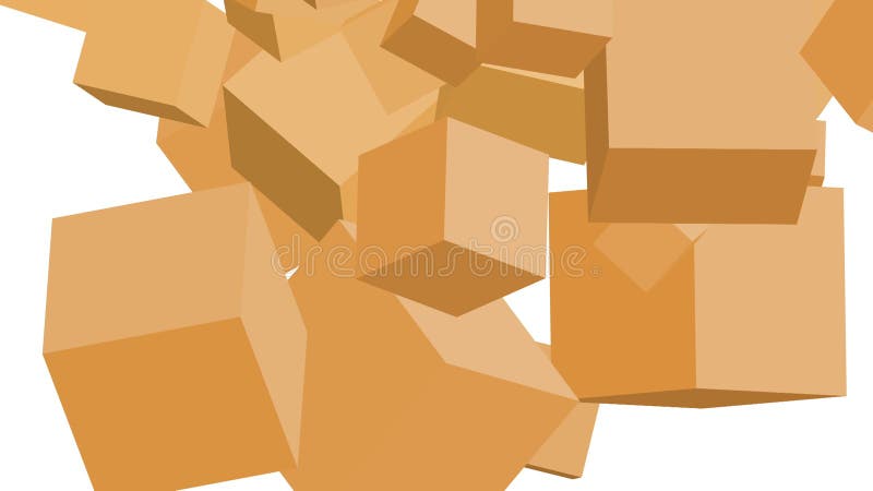 Falling Boxes with PRODUCT of UAE Text. Conceptual 3D Animation Stock ...