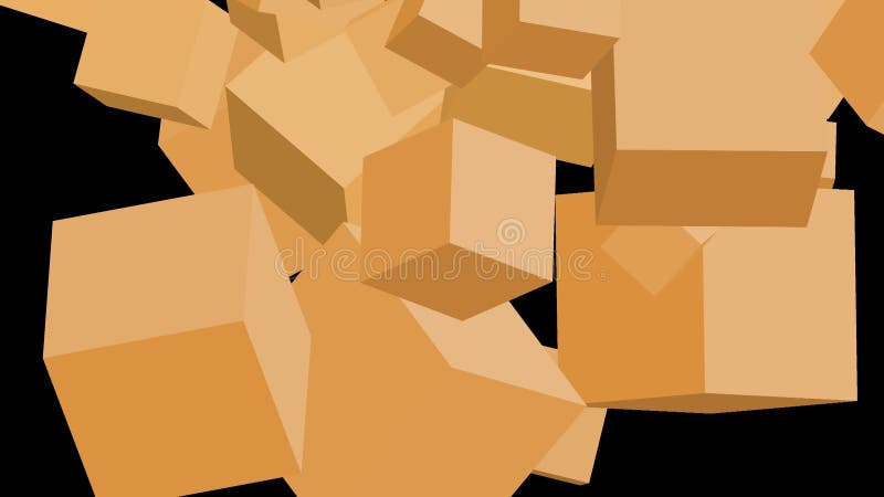 Falling Boxes with PRODUCT of UAE Text. Conceptual 3D Animation Stock ...