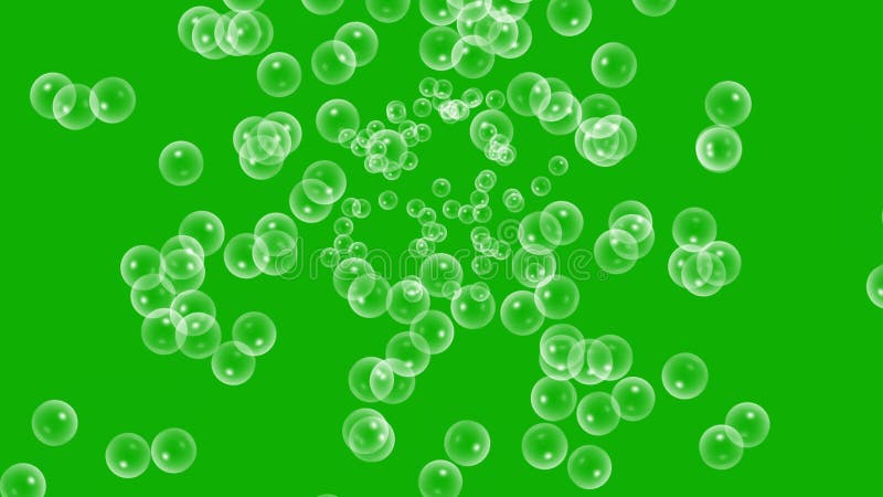 Air Bubbles Motion Graphics with Green Screen Background Stock Video - Video of nature, soap ...