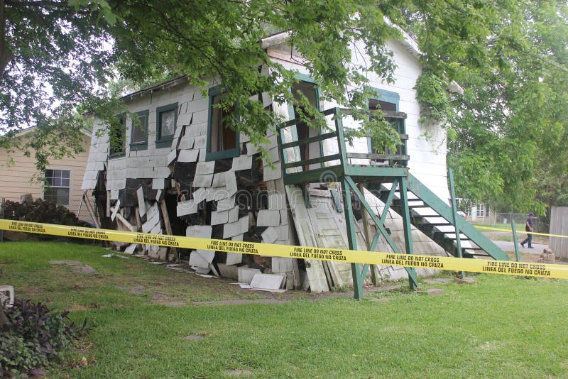 Falling Building stock photo. Image of dilapidated, building - 122134944