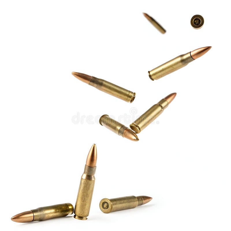 Falling Bullets stock illustration. Illustration of bullet - 356587531