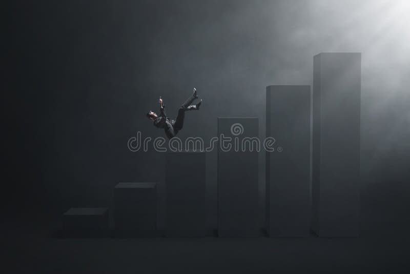 Falling Business Man 3d Illustrations Stock Illustration - Illustration ...