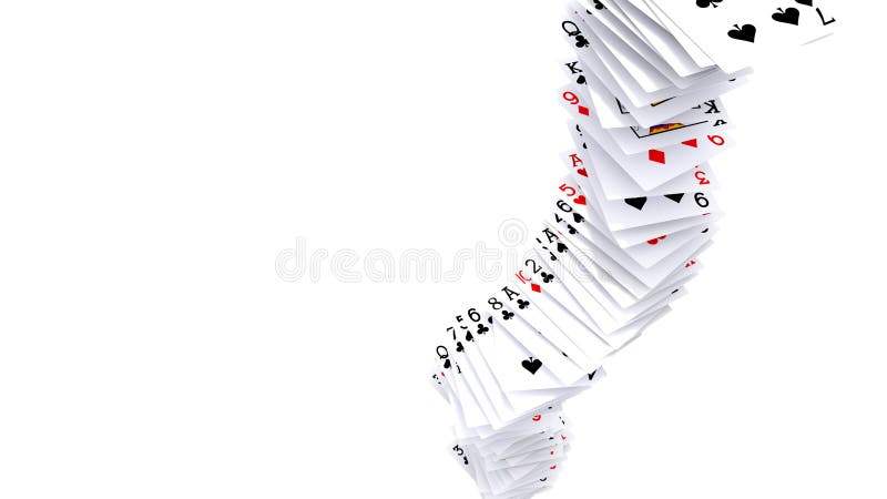 Falling cards stock illustration. Illustration of falling - 20330411