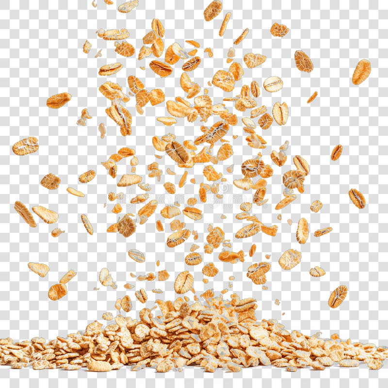 Falling Cereals in the Mid Air Stock Image - Illustration of food, logo ...