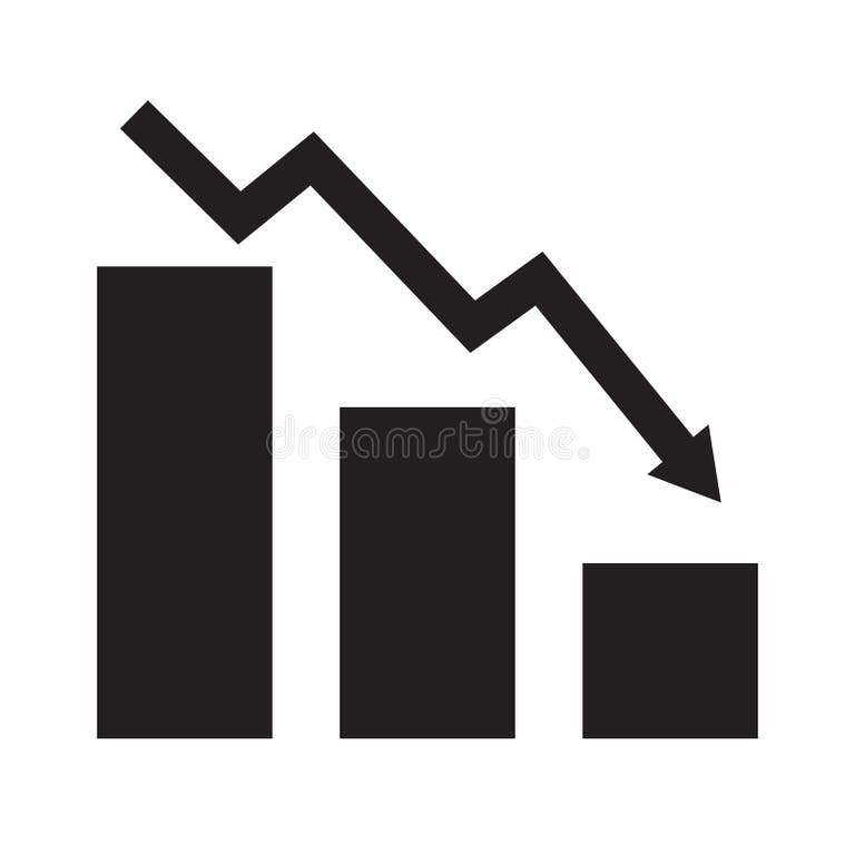 Declining Arrow Stock Illustrations – 1,082 Declining Arrow Stock ...