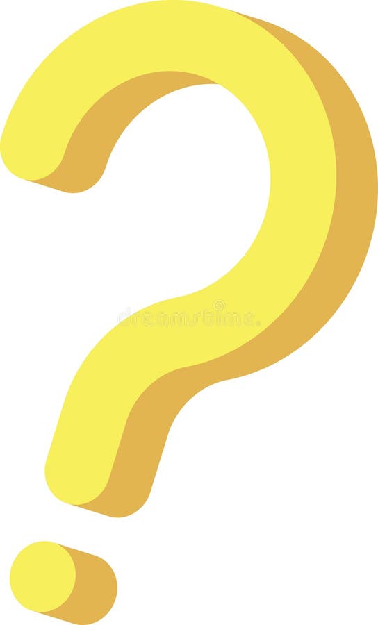 3d Realistic Question Mark Vector Illustration. Stock Vector ...