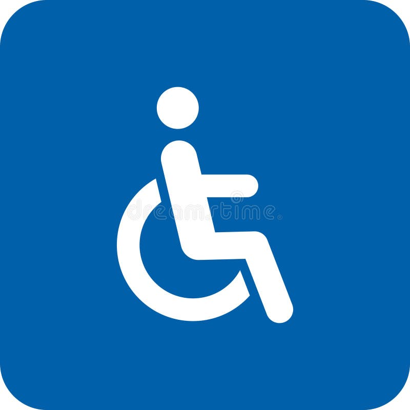 Handicapped Sign Icon Vector Symbol. Handicap Parking Sign Stock ...